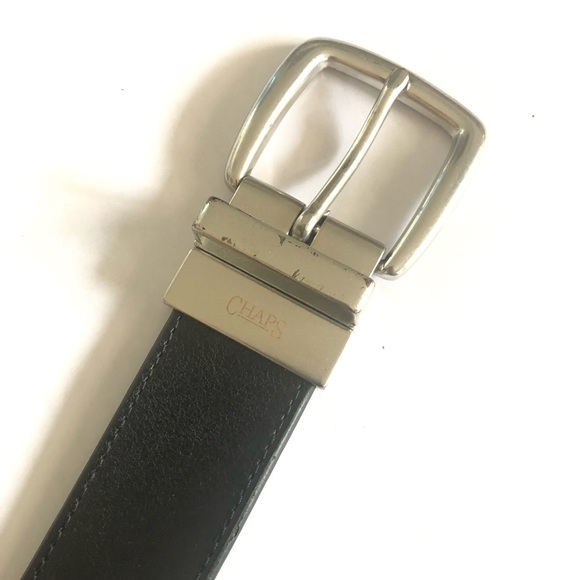 Chaps | Accessories | Chaps Mens Reversible Black Brown Leather Belt ...